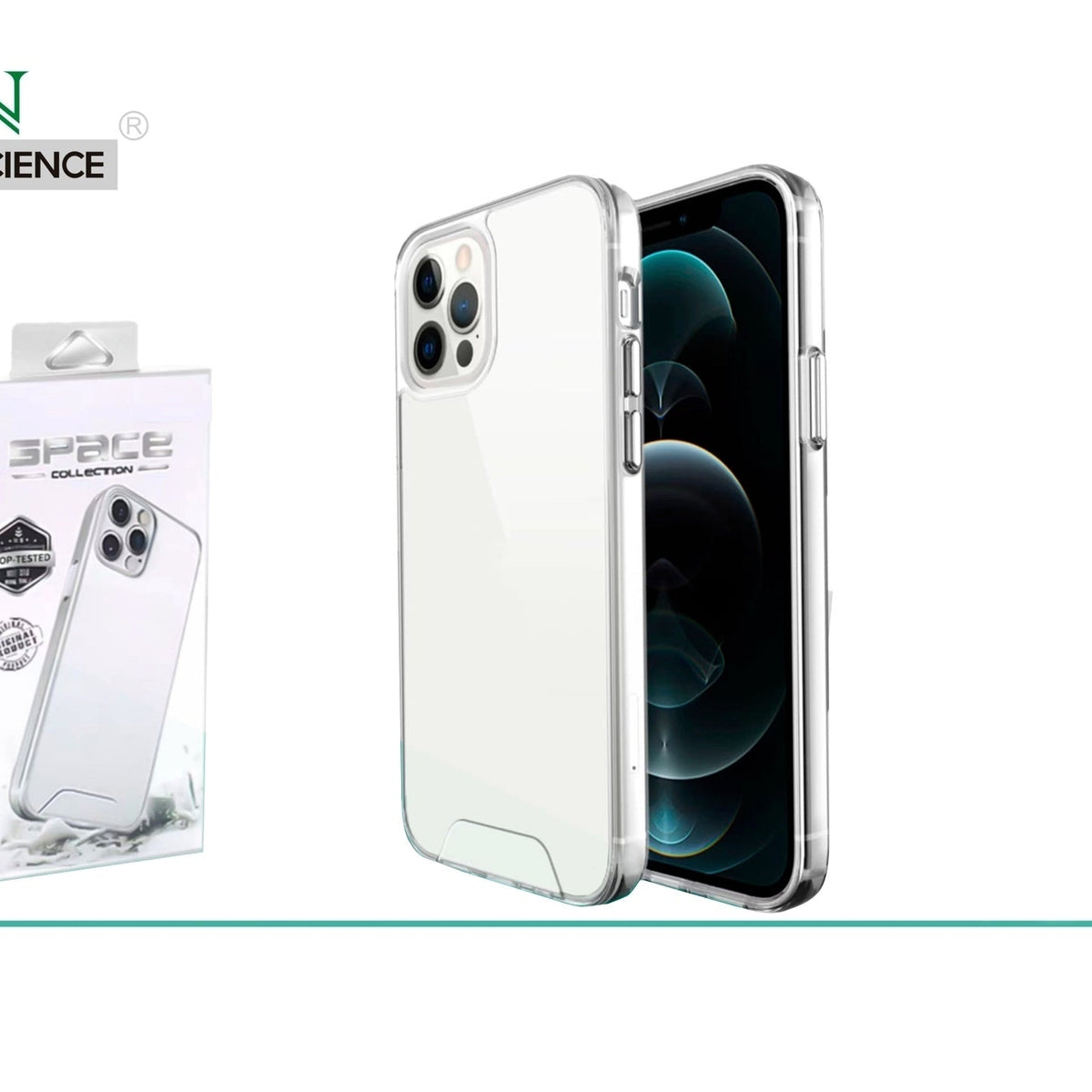iPhone 16 Funda Transparente Space Collection – New Science