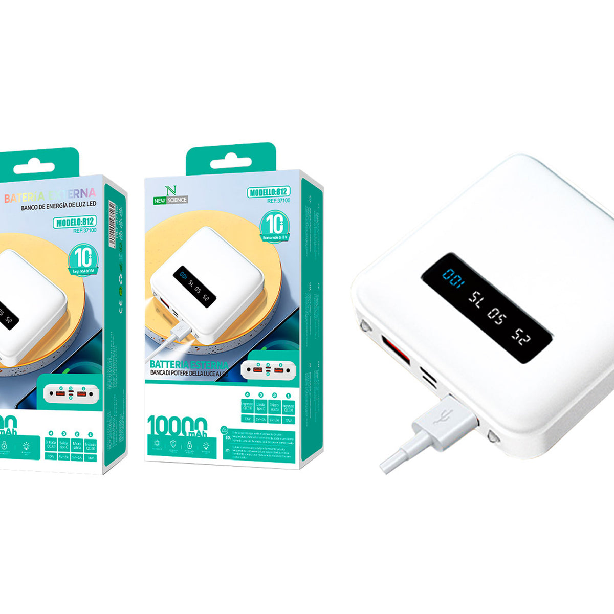 PowerBank 10,000 mAh 10W Model 812 – New Science