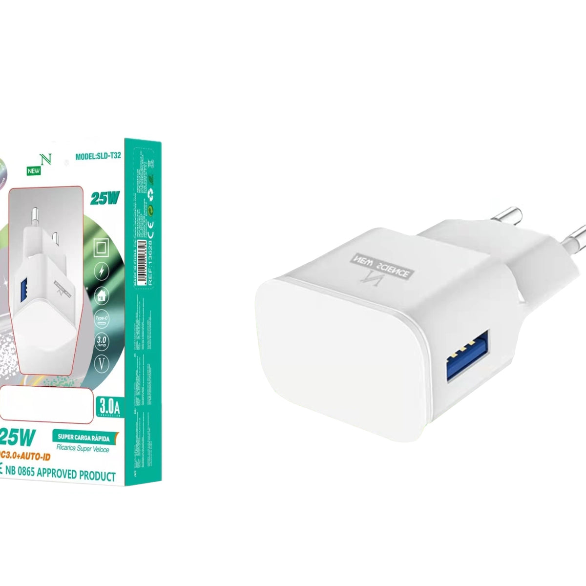 Enchufe USB 25W SLD-T32 – New Science