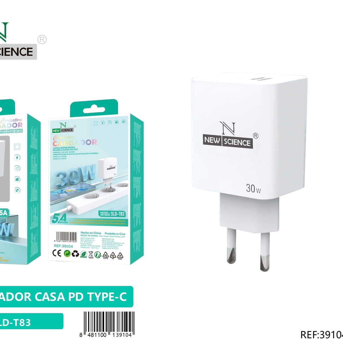 USB-C PD Plug 30W SLD-T83 – New Science