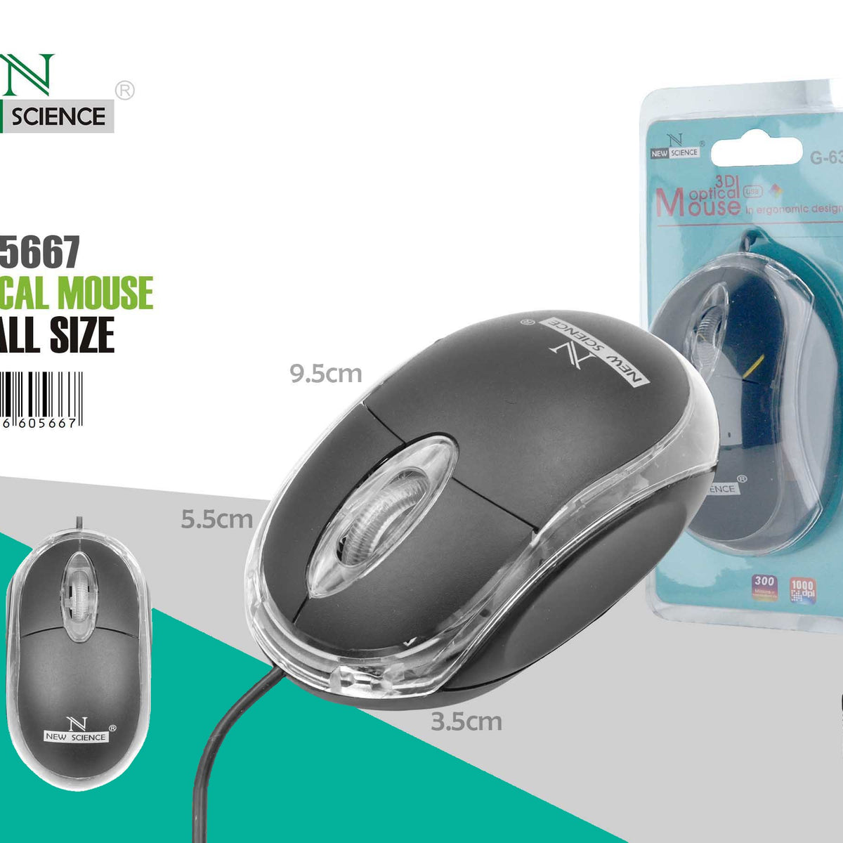 Ratón con Cable Modelo G-631 – New Science