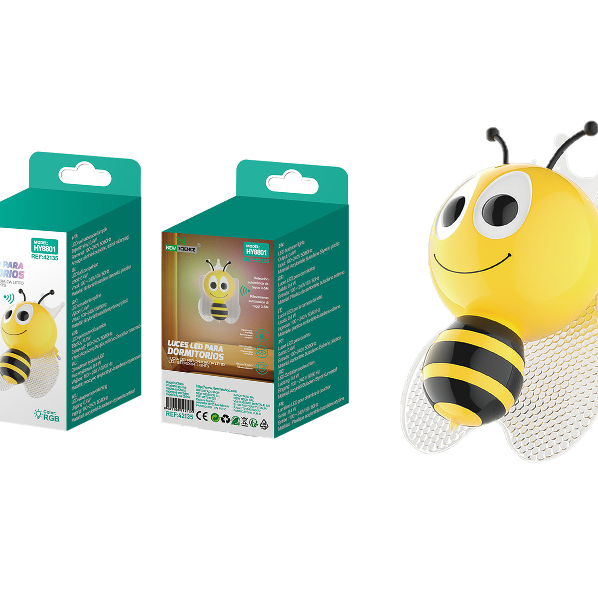 HY8801 Plug-in Sensor Night Light for Kids – New Science